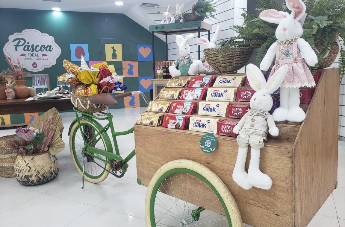 Páscoa divertida e gratuita no Shopping Paralela – Ginno Larry