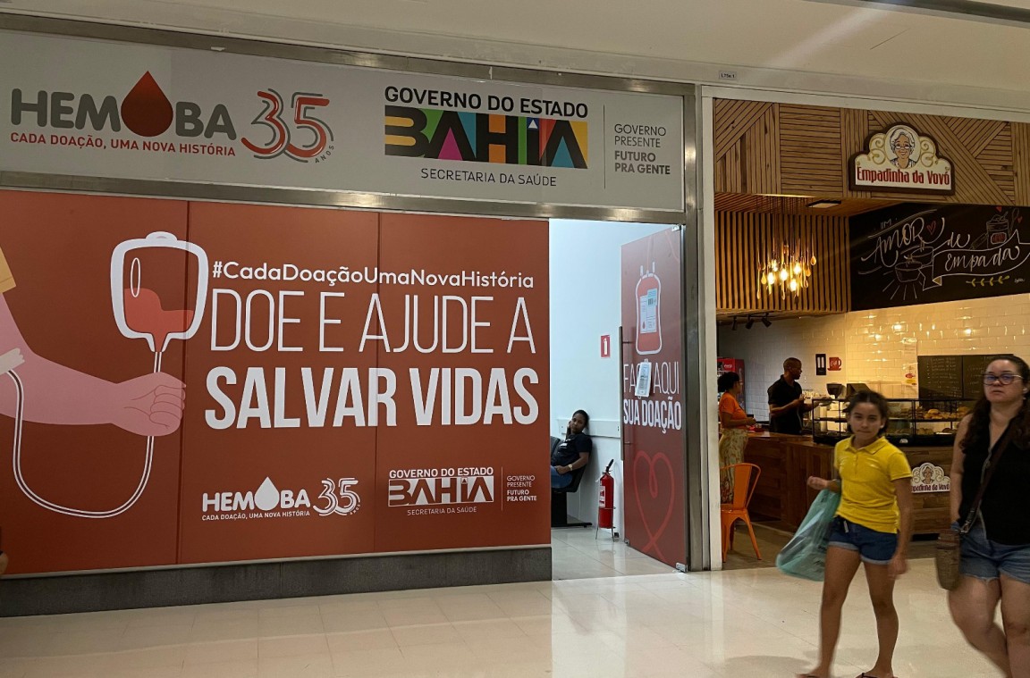 Loja do Hemoba permanece no Shopping Bela Vista até abril – Ginno Larry